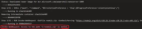 angular azure pipelines build failed for spa docker