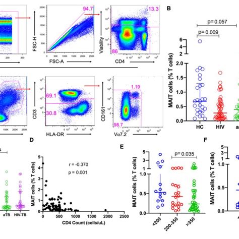 The Frequencies Of Mait Cell Subsets During Hiv Infection Active Tb