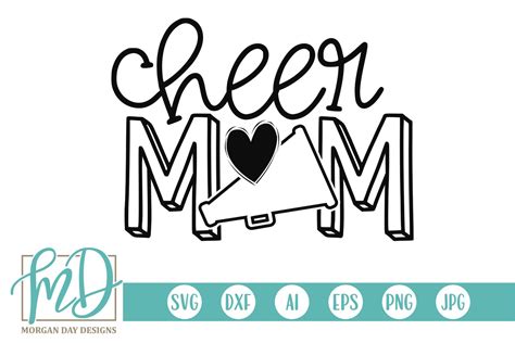 Cheerleader Cheer Mom Svg 233840 Cut Files Design Bundles