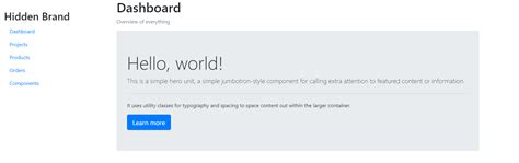 bootstrap sidebar with non fluid container stack overflow