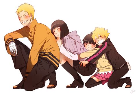 Naruto Hinata Himawari And Boruto Uzumaki Boruto Naruto Uzumaki