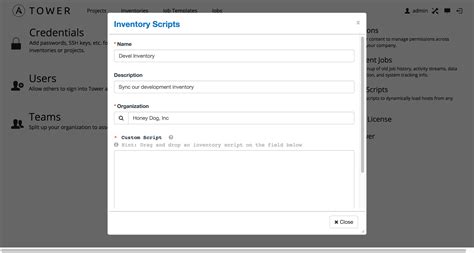 2 custom inventory scripts — ansible tower administration guide