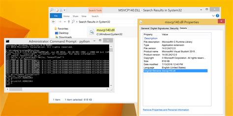 python tensorflow import error at windows 8 stack overflow