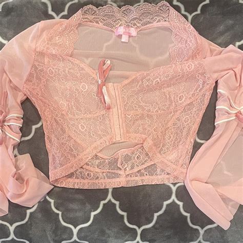 Sugar Thrillz Womens Pink Corset Depop