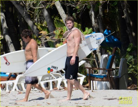 Chris And Liam Hemsworth Shirtless Surfing Duo Photo 2799383 Chris