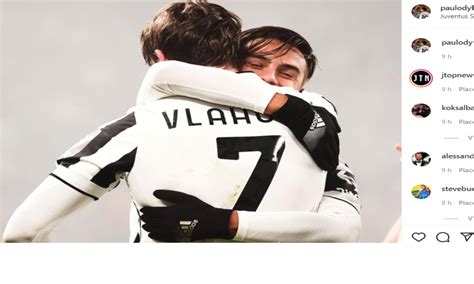 Juve Dybala Abbraccia Vlahovic E Lui Ringrazia ‘la Joya Tra I Due C