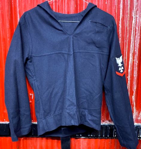 Vintage Naval Clothing Factory Jacket Wwii Us Navy Uniform Top W
