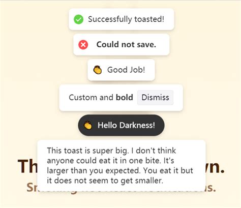 smoking hot toast notifications for react reactscript