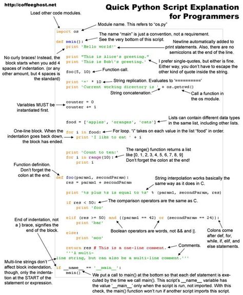 quick python explanation for programmers programming