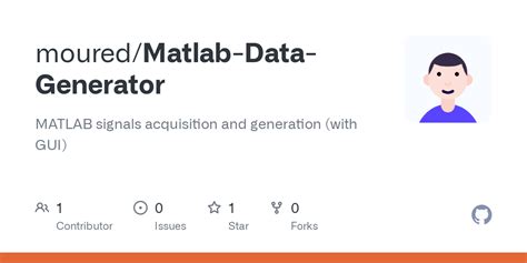 github moured matlab data generator matlab signals acquisition and