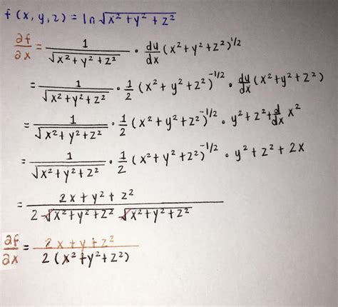[partial Derivative] Is This Correct R Homeworkhelp