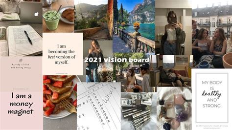 2021 Vision Board For Manifestation Cute Desktop Wallpaper Vision