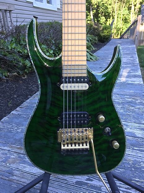 agile custom interceptor 7 string w hard shell case ar s reverb