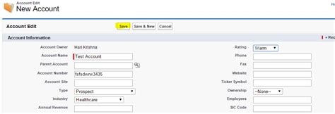 what is accounts in salesforce salesforce account salesforce tutorial