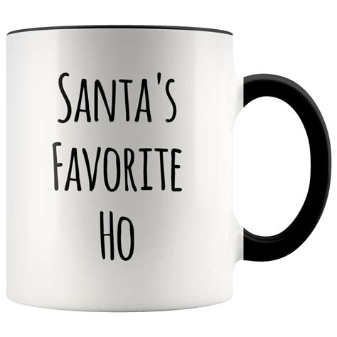 Home And Living Christmas T Funny Christmas Mug Santas Favorite Ho