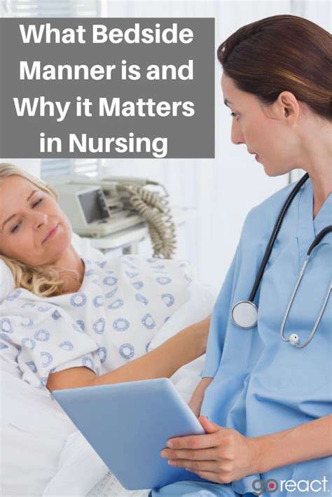 What Bedside Manner Is And Why It Matters In Nursing Nursing Videos
