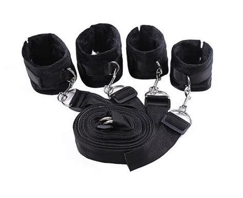 Restraint System Pleasure Bed Bondage Handcuffs Leg Cuffs Bdsm Slave