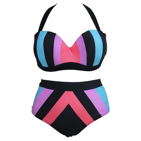 Womens Summer Sexy Plus Size Bikinis Set Swimsuit Multi Color