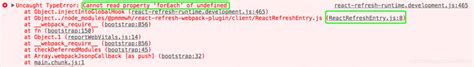 react run error uncaught typeerror cannot read property ‘foreach‘ of