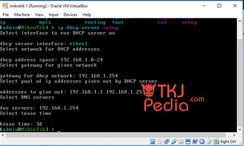 tutorial konfigurasi dhcp server on mikrotik 3 tkjpedia