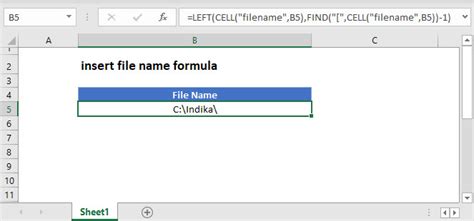insert file path in excel automate excel