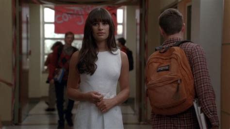 The White Dress Worn By Rachel Berry Lea Michele In Glee S03e21