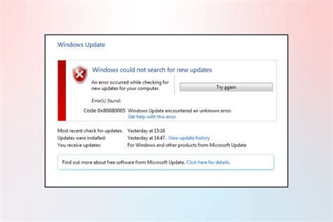 Fix Windows Update Error 0x80080005 Techcult