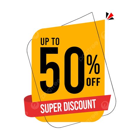 Super Discount 50 Off Vector Discount 50 Percent Off Number 50