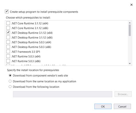 wpf how to add microsoft edge webview2 runtime as prerequisite