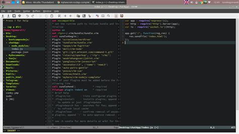 node js functions syntax highlight vim