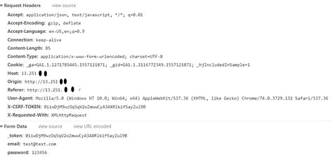 laravel ajax results in 419 unknown status response when hosted in aws