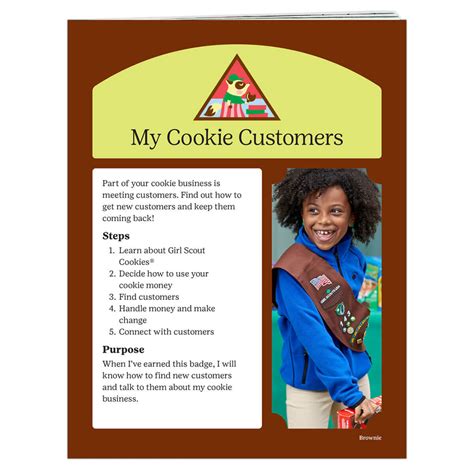 Girl Scouts Of The Usa Brownie My Cookie Customers Badge Requirements