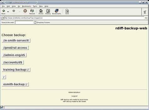 rdiff backup web a web gui for rdiff backup