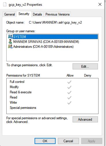openssh using private key on windows unprotected private key file