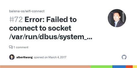 error failed to connect to socket var run dbus system bus socket no