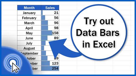 how to use data bars in excel youtube