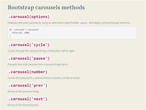 bootstrap slider carousel