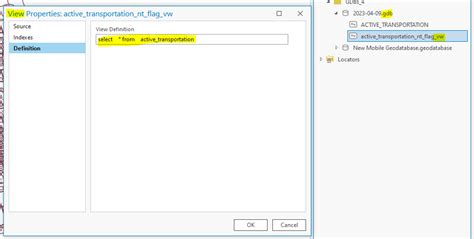 view sql definition of fgdb database views esri community