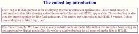 embed tag in html guide to how does embed tag work in html