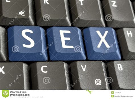 sex spelled on computer keyboard stock image image of metaphor