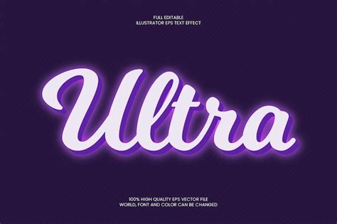 Premium Vector Ultra Text Effect