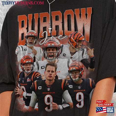 Joe Burrow T Shirt 90s Vintage X Bootleg Style Rap Tee Retro Shirt