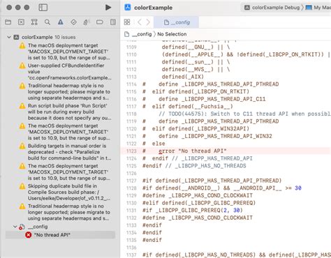 no thread api bugs errors openframeworks
