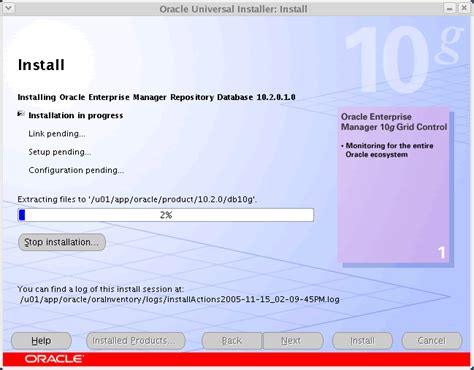 oracle base oracle 10g release 2 grid control installation on red hat