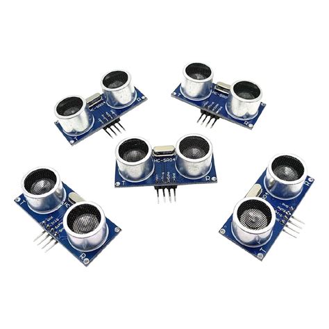módulo sensor de medição de distância ultrassônica hc sr04 5pçs para
