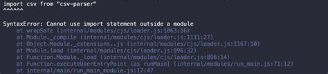 solved syntaxerror cannot use import statement outside a module n