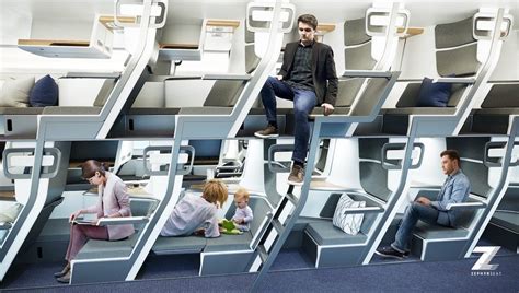 Double Decker Plane Seat Design By Zephyr Seat