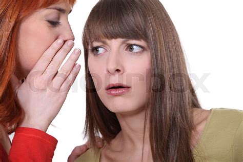 Women Sharing Secrets Stock Image Colourbox