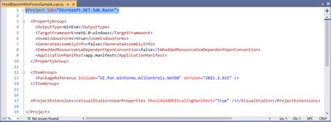 how to host blazor in winforms telerik ui for winforms