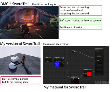 ue4 sword trail material shader help real time vfx